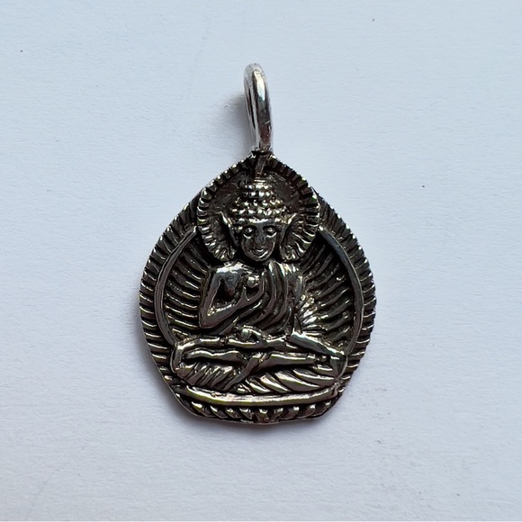 Jewelry | 925 Sterling Silver Buddha Pendant | Poshmark
